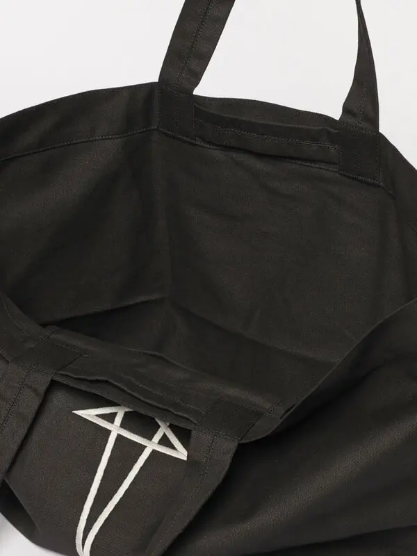 Rick Owens Cotton Canvas Tote Bag - Black
