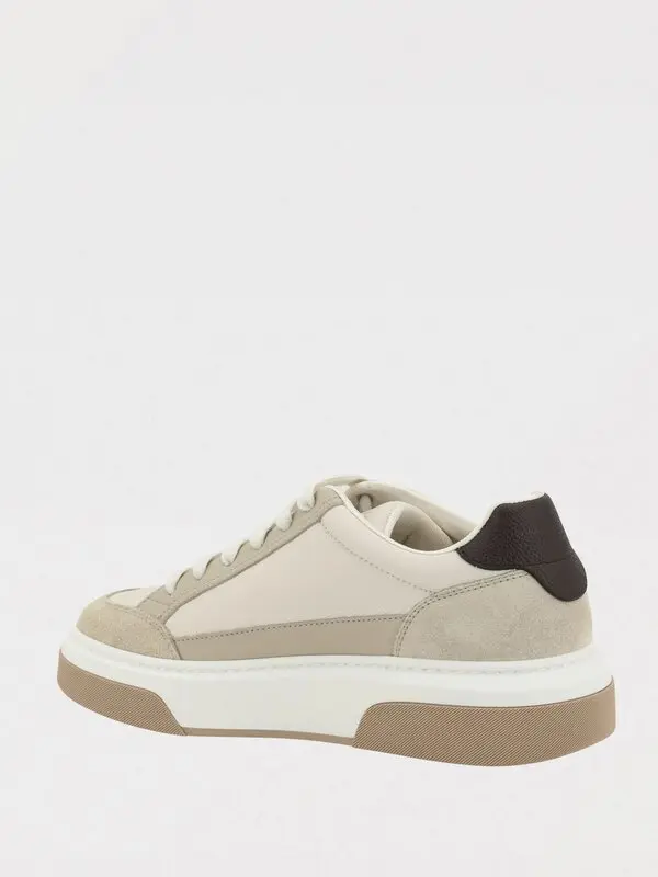 FERRAGAMO Paneled Lace-up Sneakers
