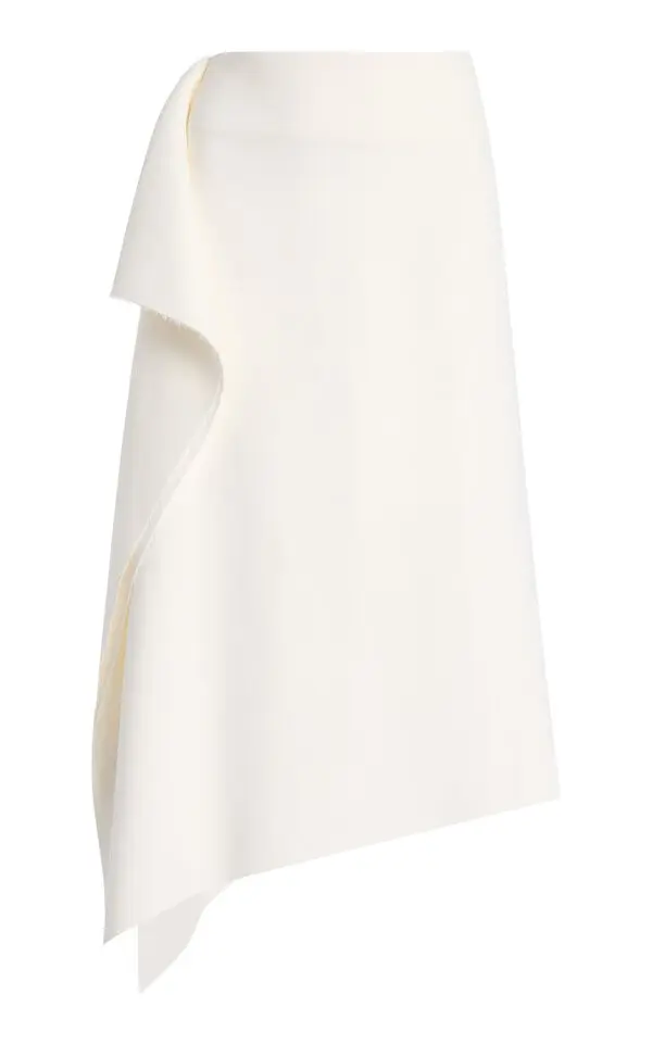 NICCOLO PASQUALETTI Nota Cotton-twill Skirt - Ivory