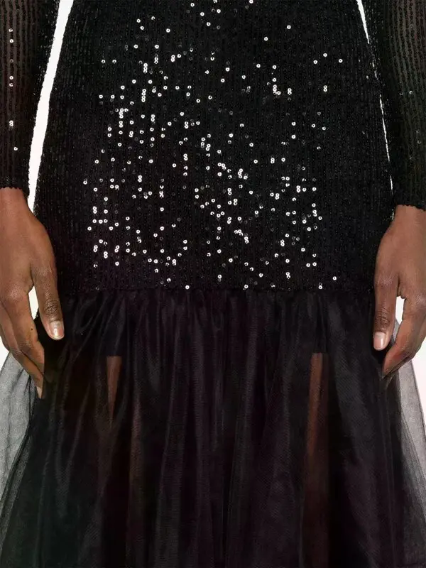 ATU BODY COUTURE Sequined Mermaid Maxi Dress