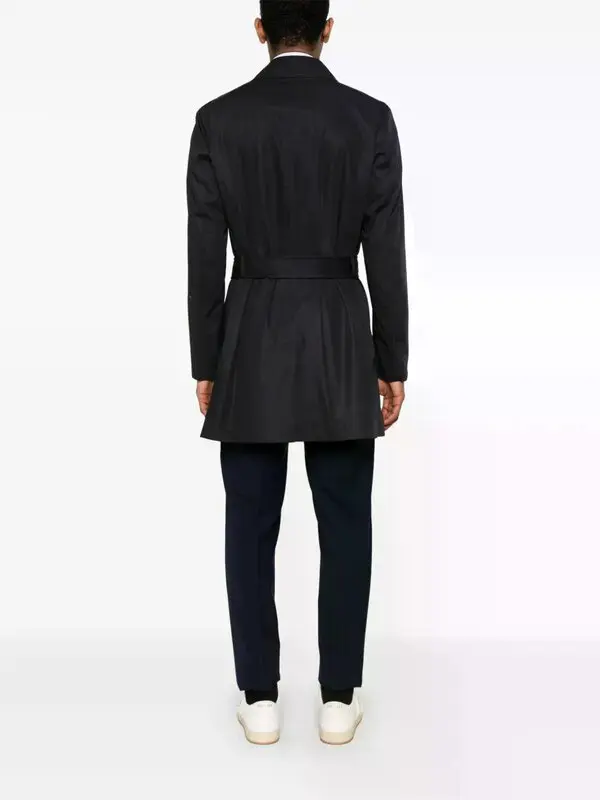 Herno Cotton Trench Coat - Blue