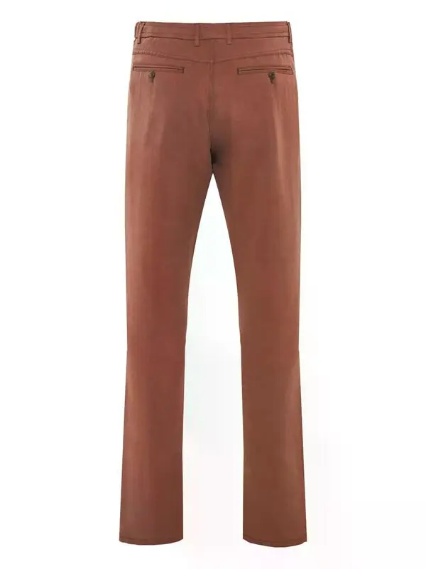 Canali Straight-leg Trousers - Brown
