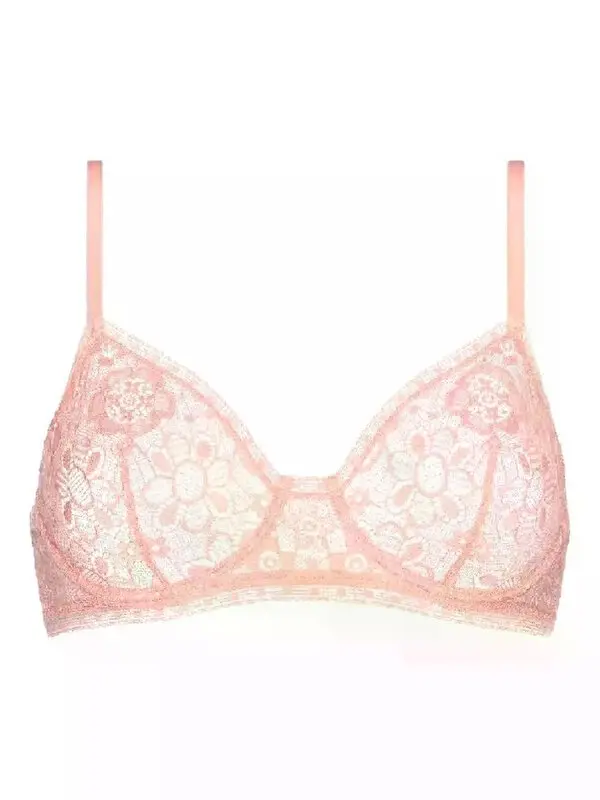 ERES Floral-lace Bra - Pink