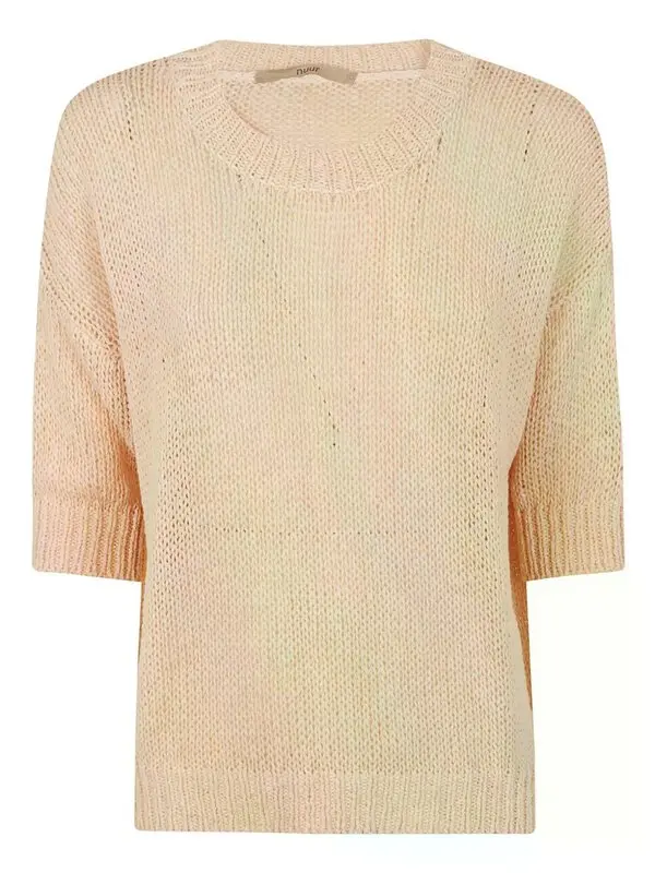 NUUR Crochet-knit Top - Neutrals