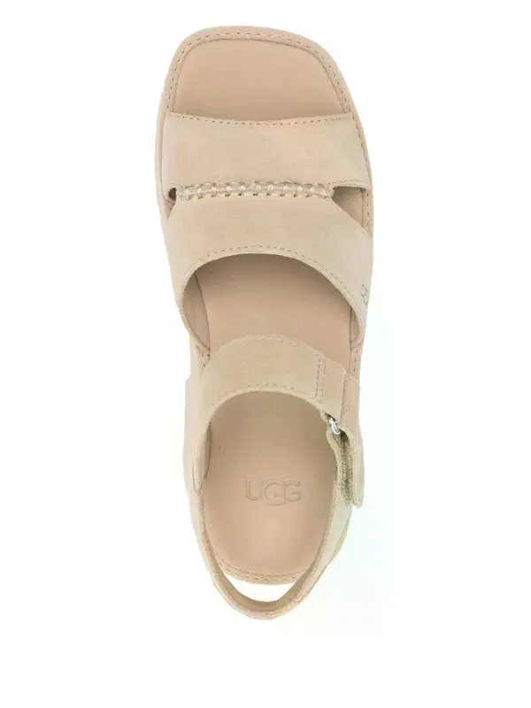 UGG 70mm New Heights Ankle Strap Sandals - Neutrals