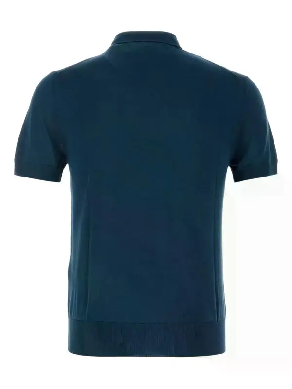 TOM FORD Short Sleeve Polo Shirt - Blue