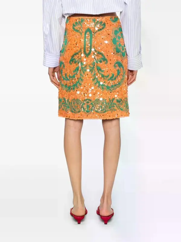 Etro Sequinned Mini Skirt