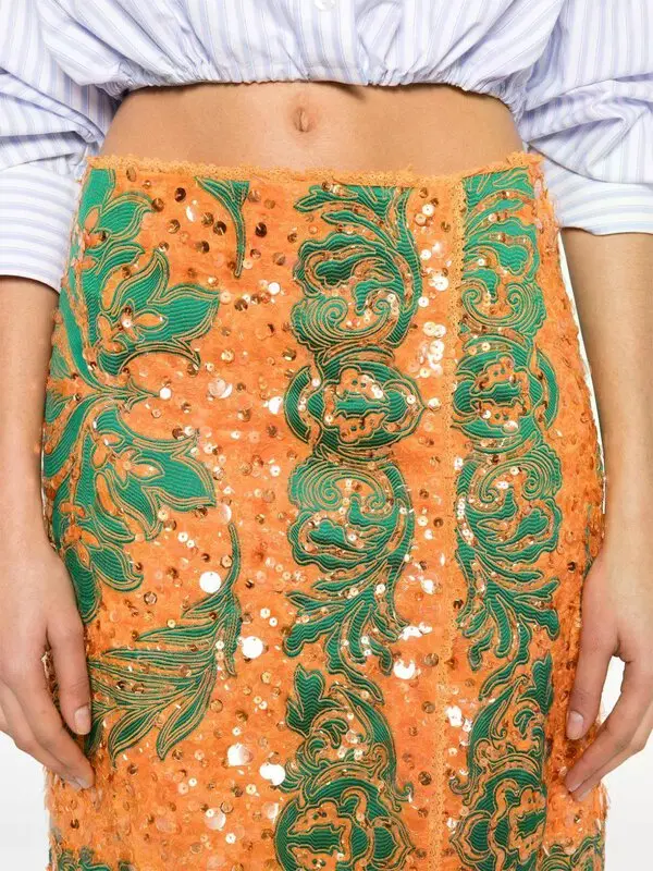 Etro Sequinned Mini Skirt