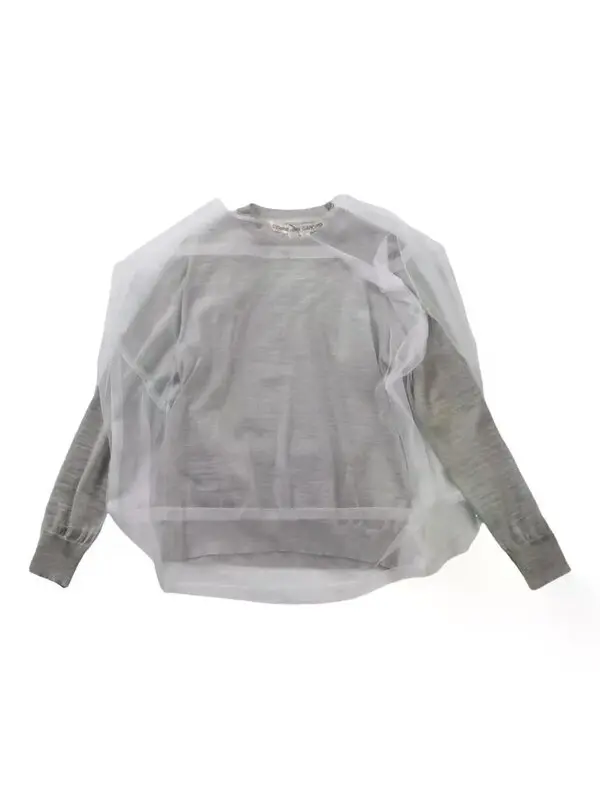 Comme Des Garçons Layered Sweatshirt - Neutrals