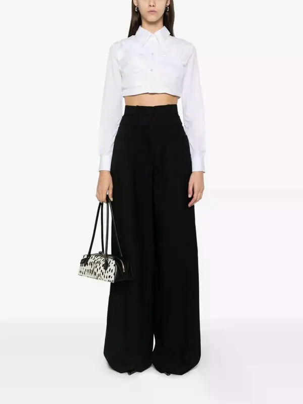 Viktor & Rolf Pleated Cropped Shirt