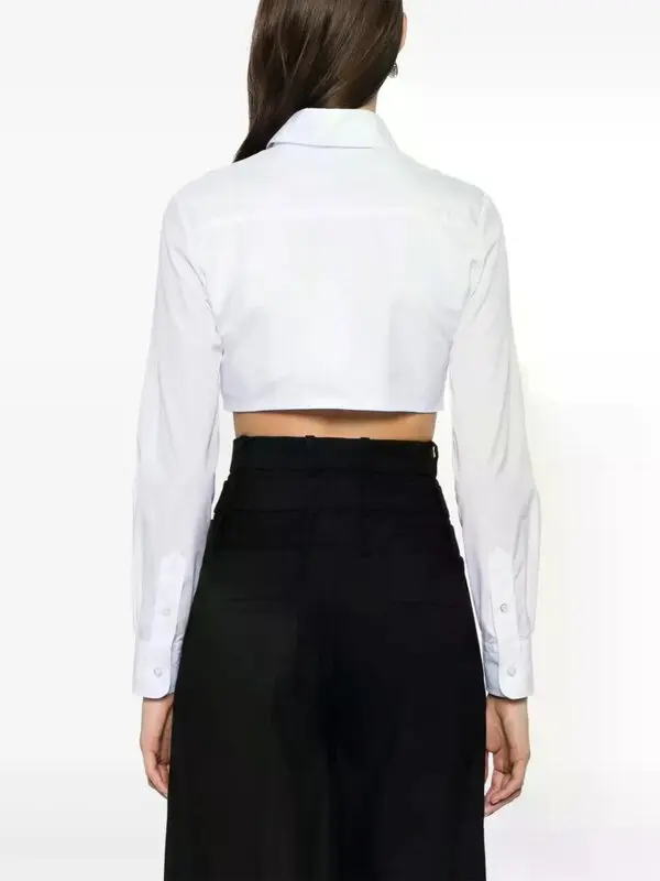 Viktor & Rolf Pleated Cropped Shirt