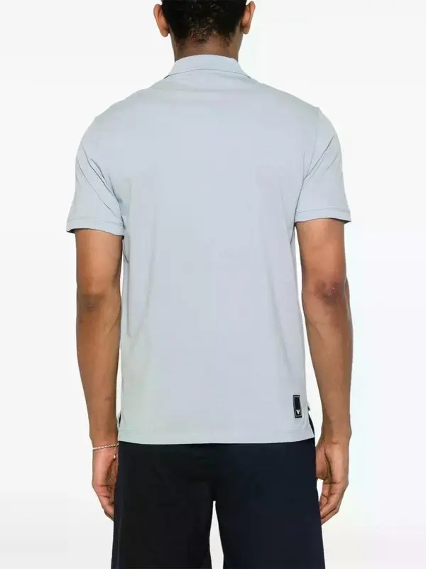Emporio Armani Piqué Polo Shirt - Blue