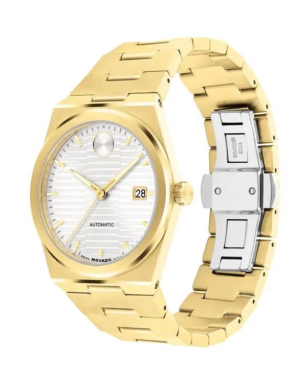 Movado Quest Watch, 39mm - White/gold