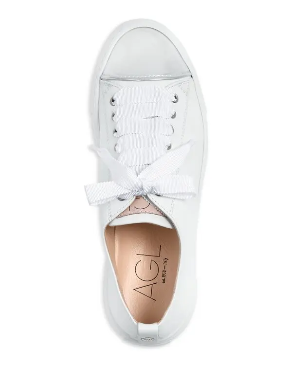 Agl Mollie Platform Sneakers - Silver/white