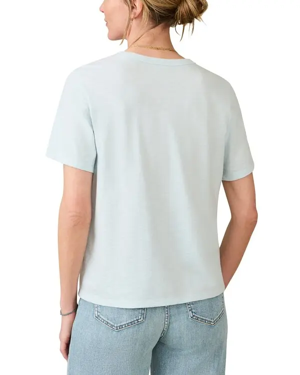 Faherty Brand Sunwashed Essential Tee - Sky