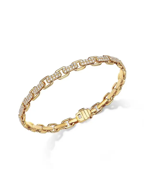 Bloomingdale'S Diamond Pave Link Bracelet - Gold
