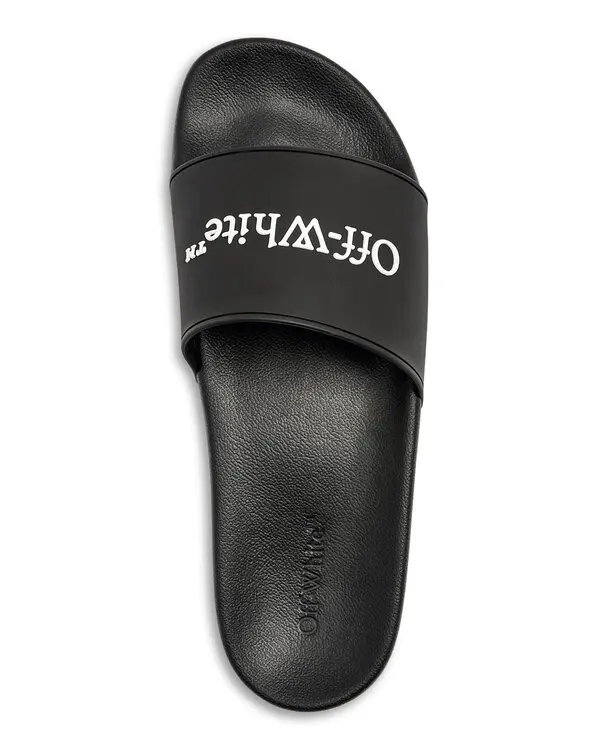 Off-White Bookish Slide Sandals - Black/white