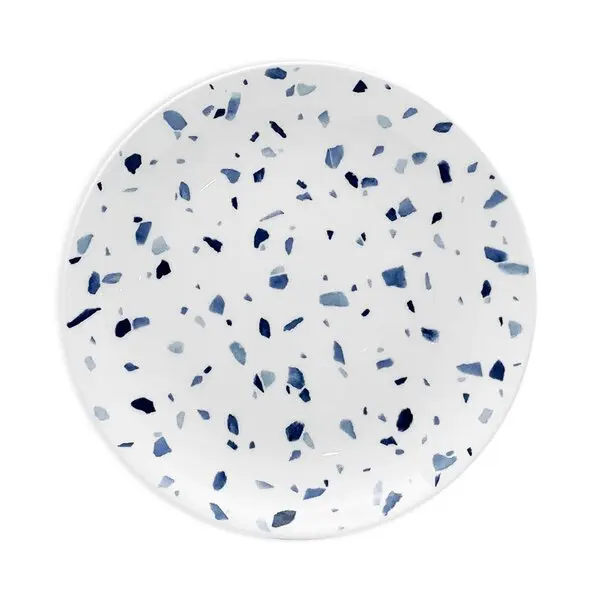 Twig New York Terrazzo Azzurro Salad/dessert Plates, Set Of 2 - Blue