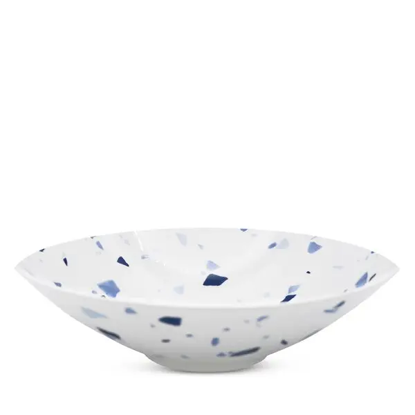 Twig New York Terrazzo Azzurro Soup/pasta Bowls, Set Of 2 - Blue