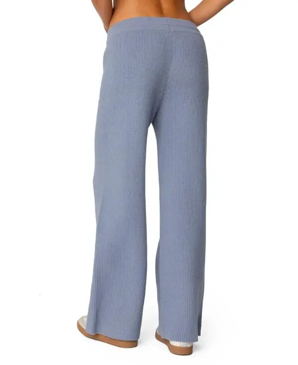 EDIKTED Kris Ribbed Knit Sweatpants