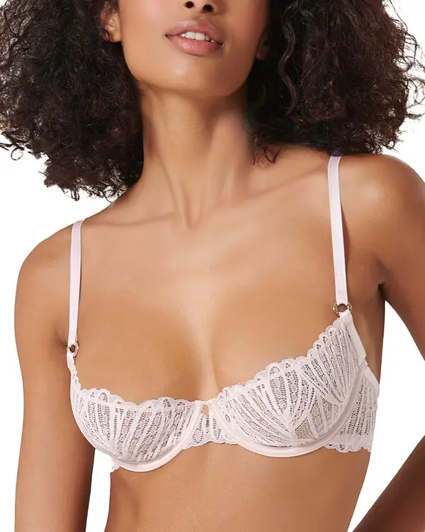 Bluebella Peyton Underwire Lace Bra - Pearl Pink