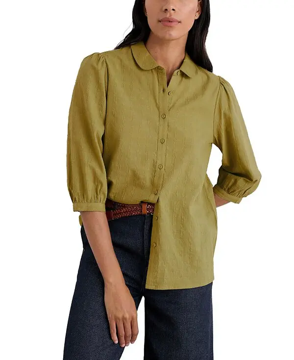 SEASALT CORNWALL Hope Cottage Blouse Ii - Fennel
