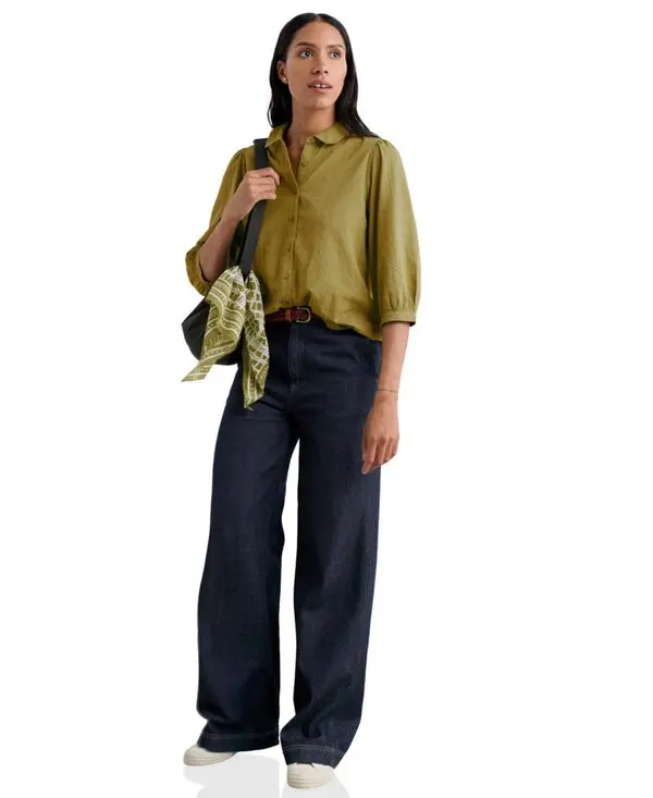 SEASALT CORNWALL Hope Cottage Blouse Ii - Fennel