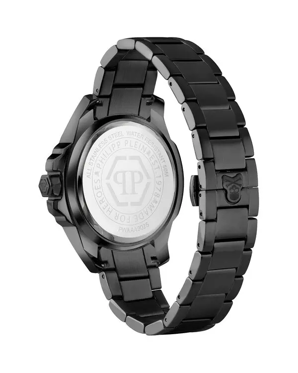 Philipp Plein The $kull Watch, 44mm - Black/black