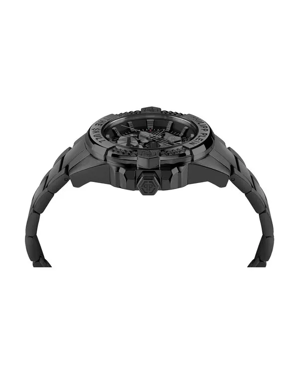 Philipp Plein The $kull Watch, 44mm - Black/black
