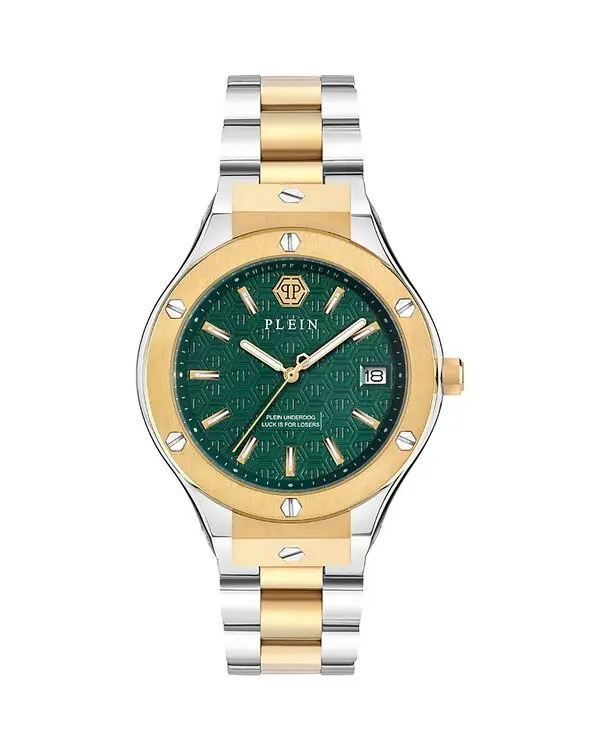 Philipp Plein Plein Underdog Watch, 44mm - Green/two Tone