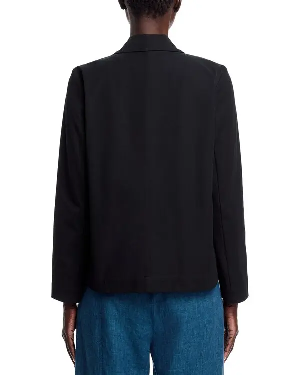 Eileen Fisher Stretch Twill Open Front Blazer
