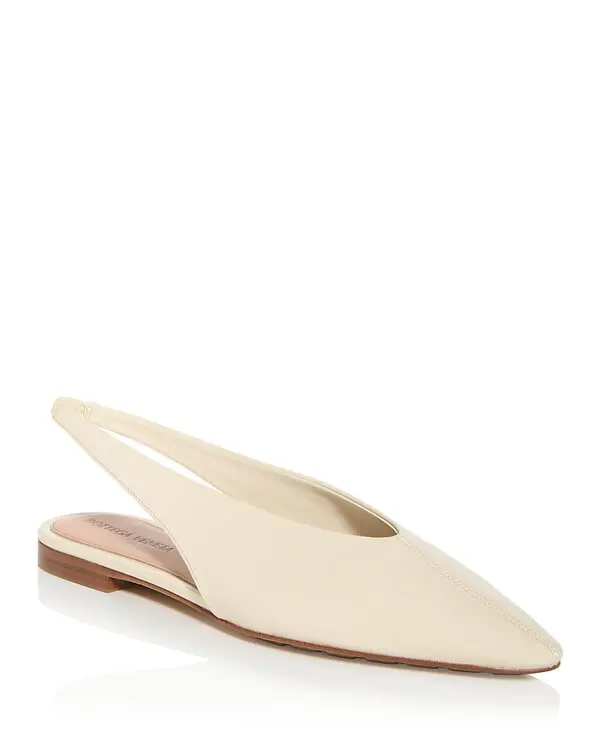 Bottega Veneta Sofia Slingback Flats - Sand