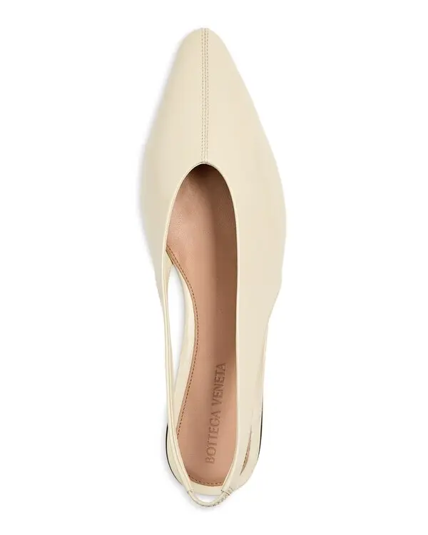 Bottega Veneta Sofia Slingback Flats - Sand