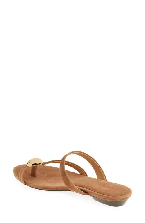 Madewell - Madewell The Mila Hardware Toe Loop Slide Sandal