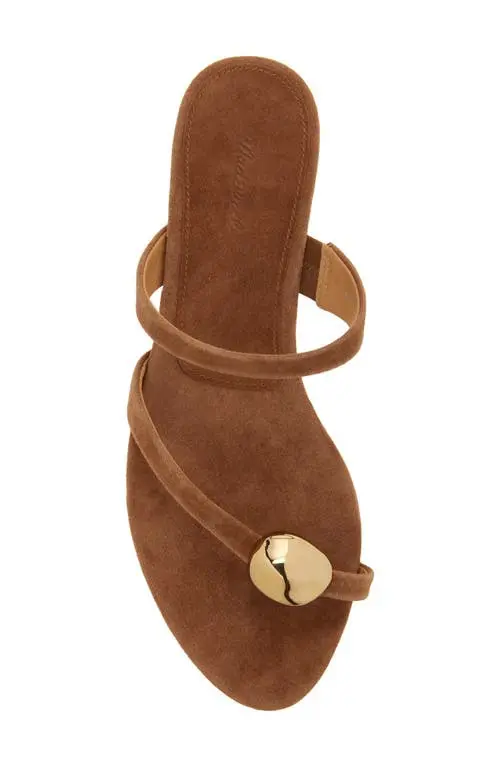 Madewell - Madewell The Mila Hardware Toe Loop Slide Sandal