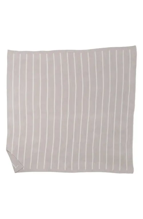 Barefoot Dreams Cozychic™ Pinstripe Bed Blanket - Stone/ Pearl