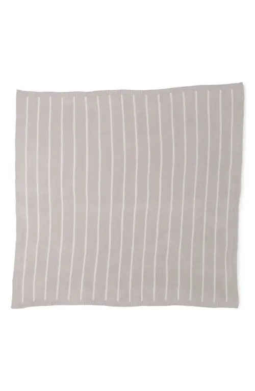 Barefoot Dreams Cozychic™ Pinstripe Bed Blanket - Stone/ Pearl