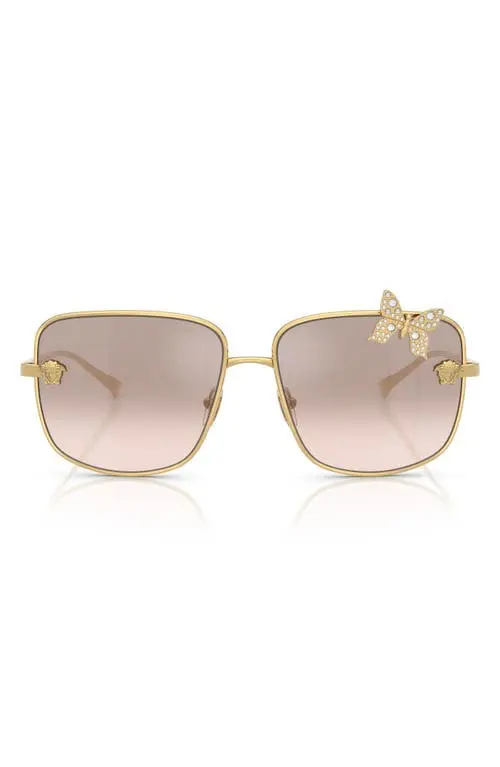 Versace 59mm Square Sunglasses - Gold Brown
