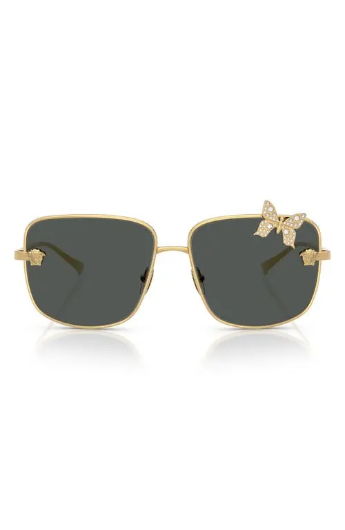 Versace 59mm Square Sunglasses - Gold
