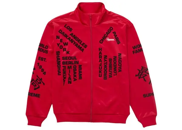 Supreme Tricot Track Jacket - Red