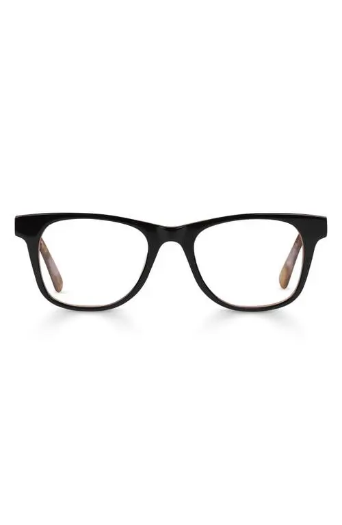 Eyebobs The Director 46mm Square Reading Glasses - Black Pearl Backside