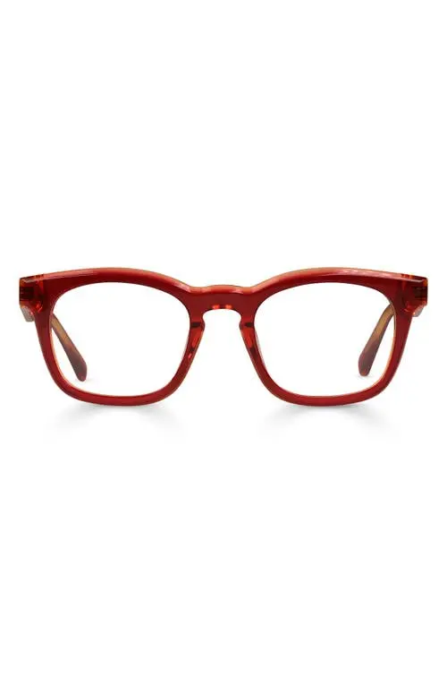 Eyebobs Humble Narrator 49mm Reading Glasses - Red / Orange Crystal