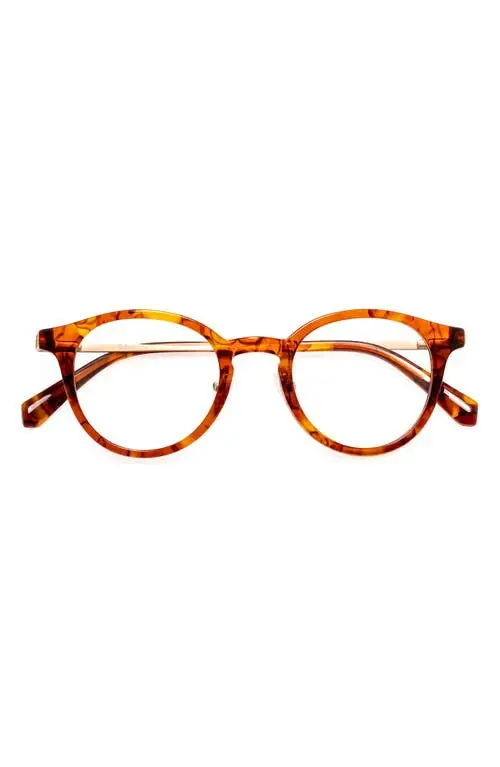 Eyebobs Golden Age Round Sunglasses - Orange Agate/gold Temples