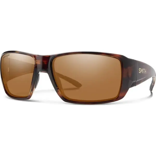SMITH Guide's Choice Xl 63mm Chromapop™ Polarized Oversize Square Sunglasses - Tortoise/copper