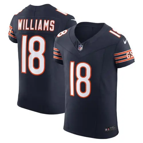 Nike Caleb Williams Chicago Bears Team Vapor F.u.s.e. Elite Jersey - Navy