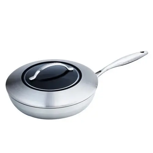 SCANPAN Ctx 11 Inch Nonstick Saute Pan With Lid - Silver