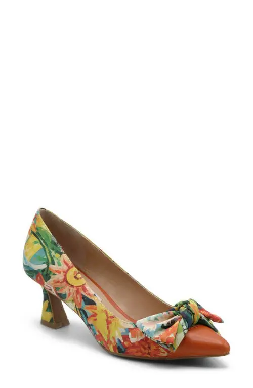 CHARLES DAVID Adren Pointed Cap Toe Pump - Bright Multi
