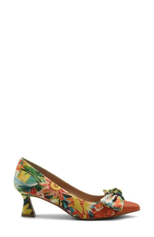 CHARLES DAVID Adren Pointed Cap Toe Pump - Bright Multi