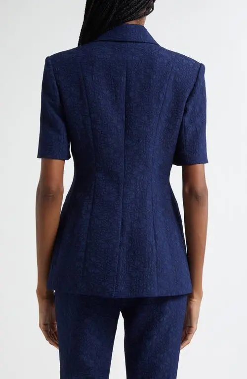 Veronica Beard Bodie Embroidered Dickey Jacket - Navy