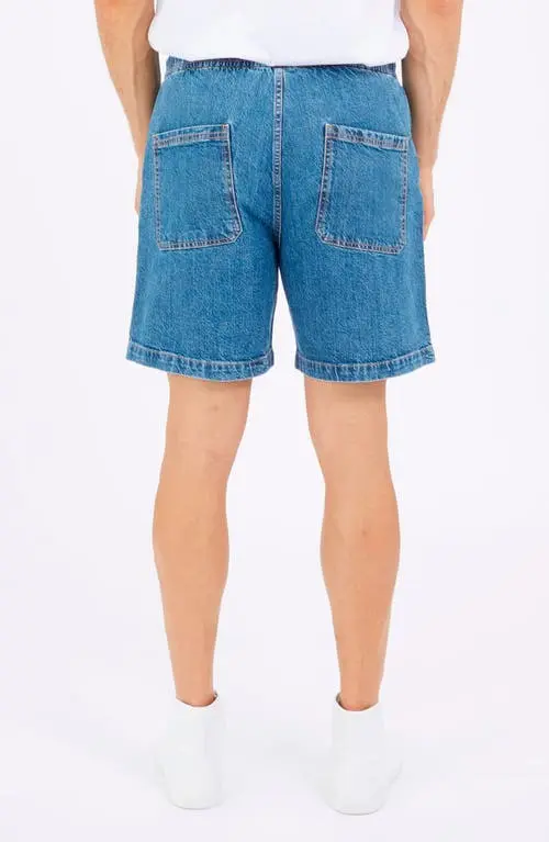 Guess Drawstring Denim Shorts - Blue